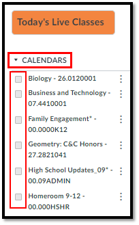 Course Calendars in Canvas – GCA Student & Family Help Center