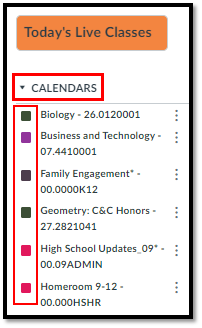 Course Calendars in Canvas – GCA Student & Family Help Center