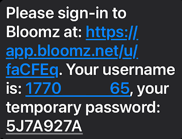 Get Started with Bloomz – GCA Student & Family Help Center