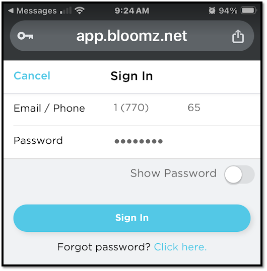 Get Started with Bloomz – GCA Student & Family Help Center