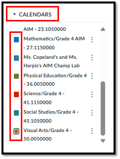 Course Calendars in Canvas – GCA Student & Family Help Center