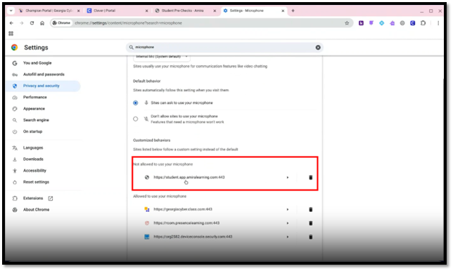Troubleshooting the Amira App Microphone – GCA Student & Family Help Center