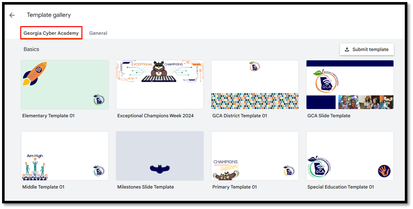Using Templates for Google Slides – GCA Student & Family Help Center