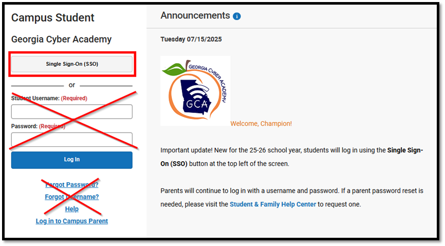 How to Log into the Student Infinite Campus Account – GCA Student ...