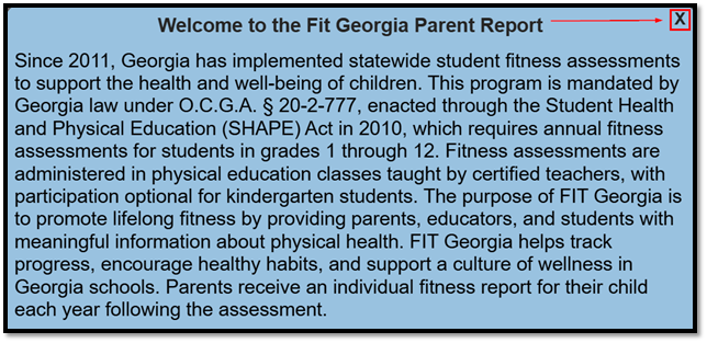 Viewing Georgia Fit in SLDS for Parents – GCA Student & Family Help Center