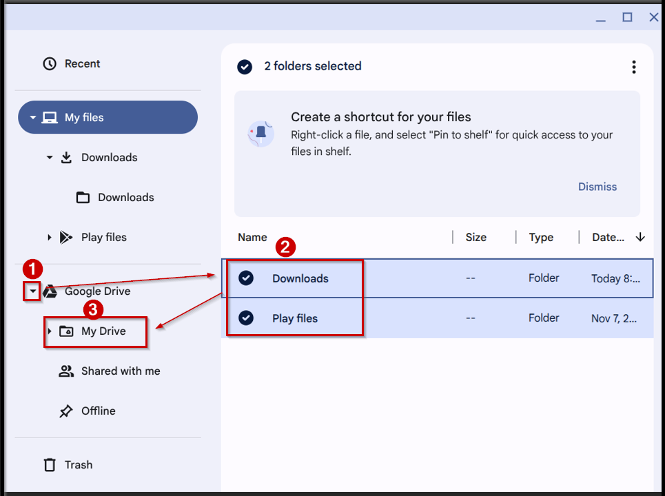 Transfer Local Files from Chromebook to Google Drive – GCA Student ...