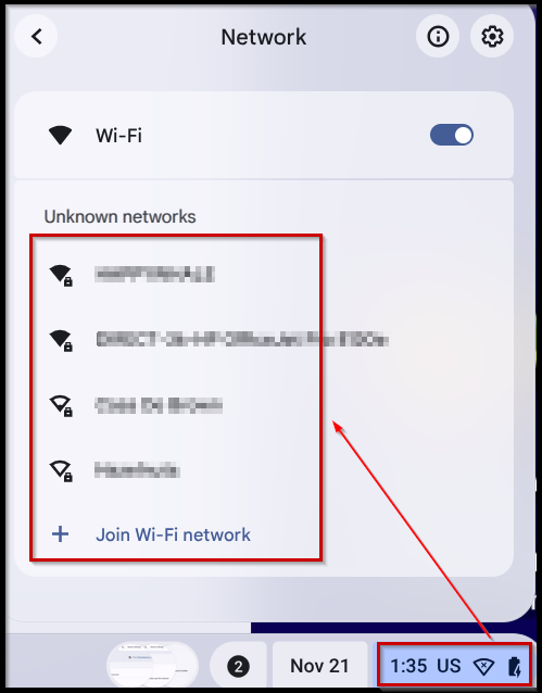 Forget a Network on the Chromebook – GCA Student & Family Help Center